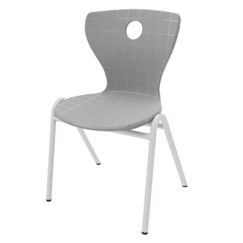 Училищен стол с пластмасов моноблок